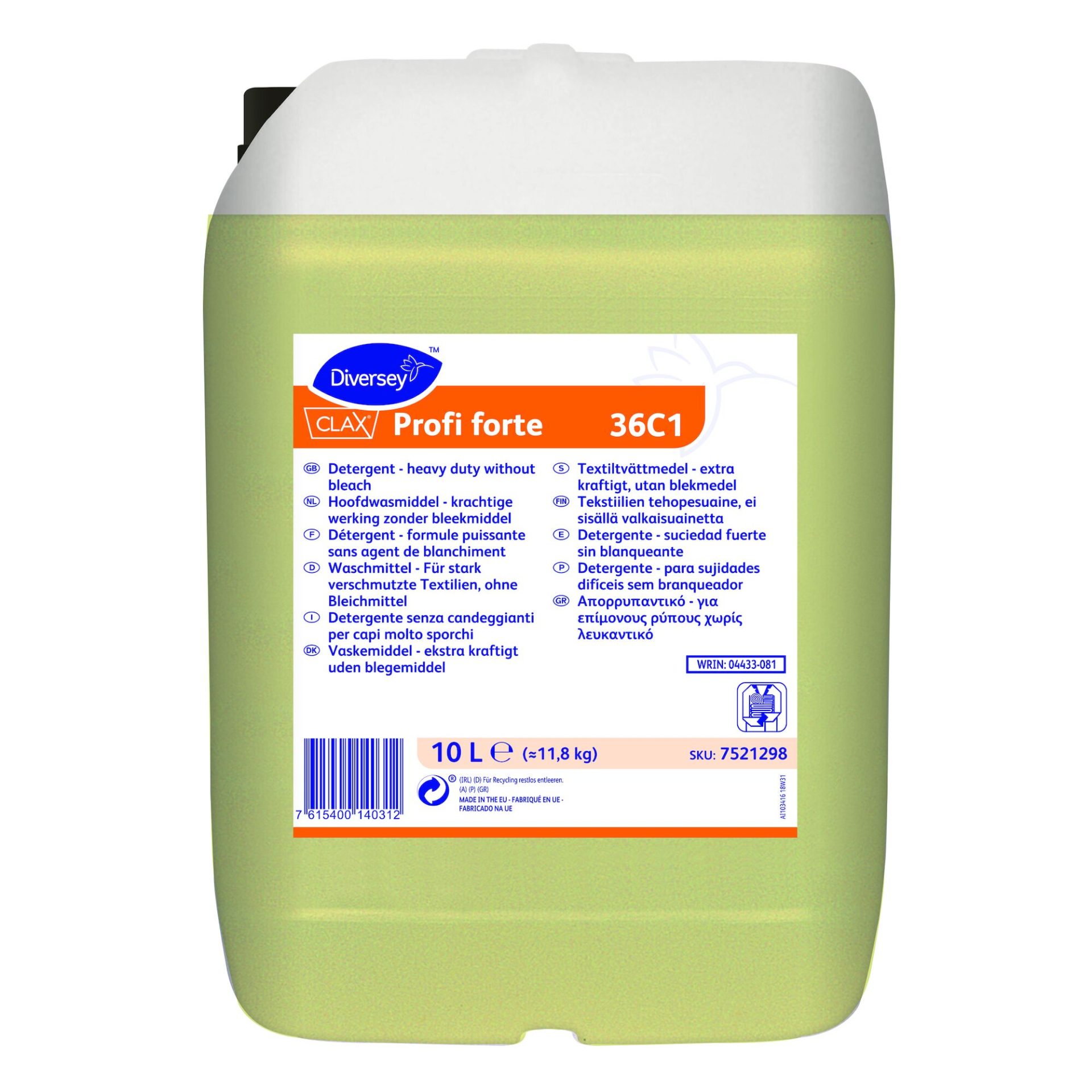 Clax Profi Forte Combination Detergent 10L | IG Group UK