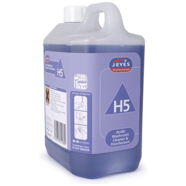 H5 Acidic Washroom Cleaner & Disinfectant 2L | IG Group UK