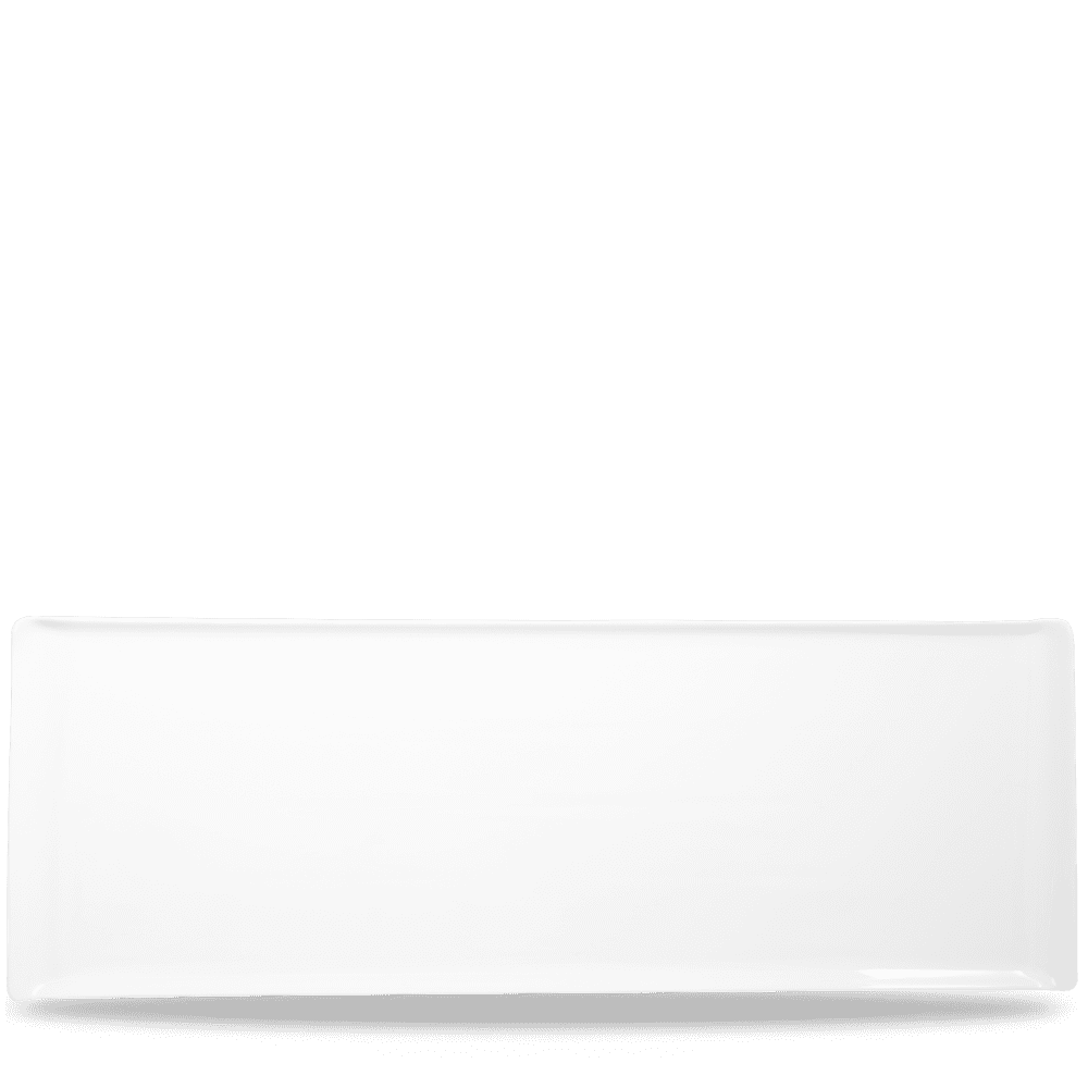 Alchemy Balance White Rectangular Ceramic Buffet Tray 46x10cm | IG Group UK