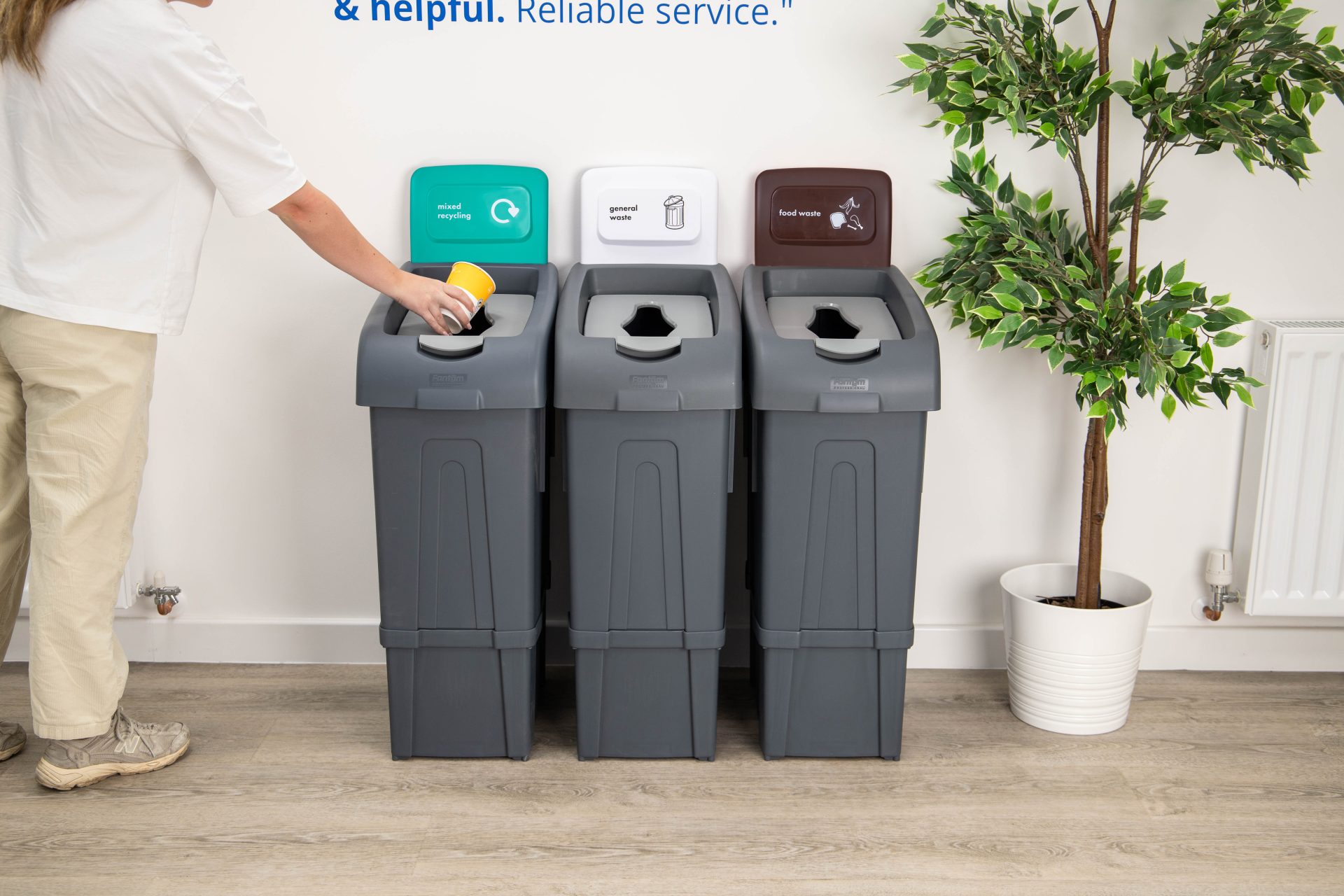 Procycle Recycling Bin, Lid & Back Panel 80L - General Waste | IG Group UK